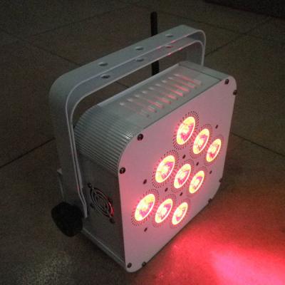 China 10CH Battery Powered Led Par Cans , Remote Control Led 18 Flat Par Light for sale