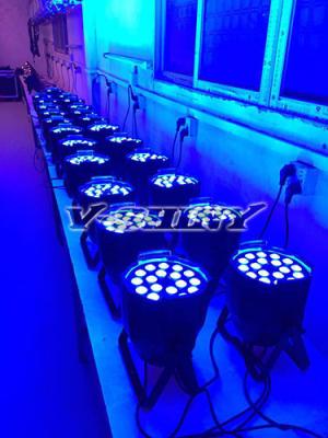 China 18Watt x 18pcs Rgbwauv 6 in 1 Zoom Led Par Dj Light With 15-60 degree Zoom Angle for sale