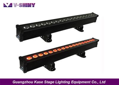 Cina pixel In1 di 18pcs x di 18w Rgbwauv 6 al pixel ha condotto la barra luminosa Dmx512 della fase un angolo d'apertura da 40 gradi in vendita