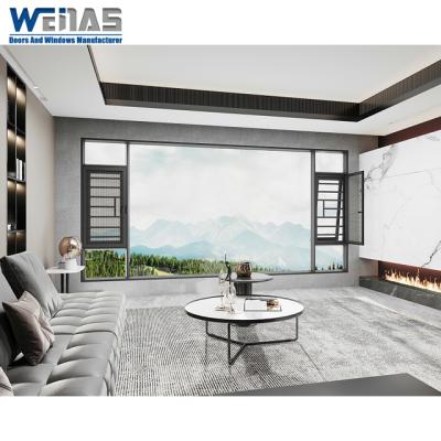 China Custom Design Heatproof Aluminium Double Glazed Windows For Vila Apartment for sale