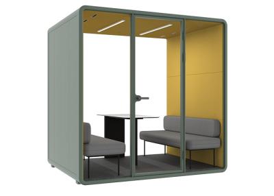 Chine Modules de bureau acoustique Soft Pack Modules de réunion pour 4 personnes avec taille L à vendre