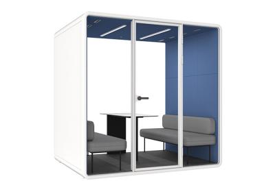 Κίνα noise reduction office pods resting working meeting pods easy to install 6+6mm laminated glass Aluminum frame προς πώληση