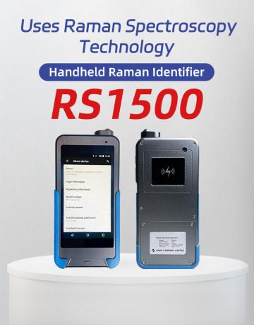 Handheld Raman Analyzer in operation