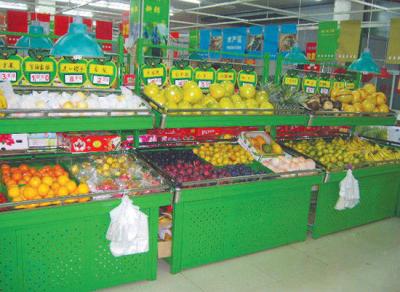 Cina Espositore dello scaffale del metallo di doppio strato del supermercato in vendita