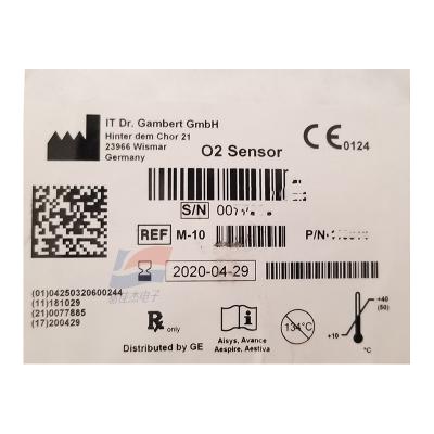 China O sensor de oxigénio (O2) médico YJJ M-10 é usado para anestésicos à venda