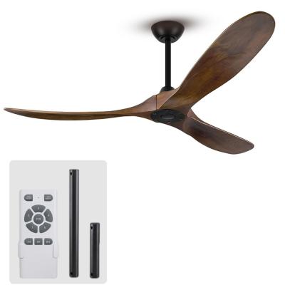 China 3 Blades Modern LED Ceiling Fans 60 Inch Outdoor Indoor Ceiling Fan Without Light for sale