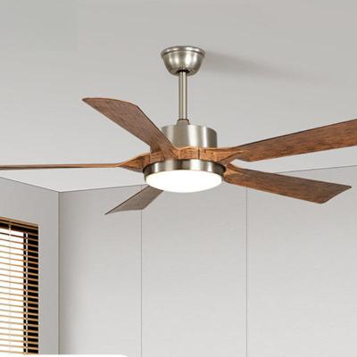 Chine Ventilateur de plafond minimaliste de 52 pouces avec LED Light 5 lames télécommande à vendre