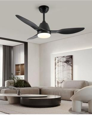 Chine Design moderne 120v-220v Indoor LED Ceiling Fan Light avec corps ABS à moteur continu et télécommande Énergie efficace pour le bureau à domicile à vendre