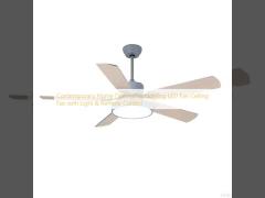 Contemporary Home Decorative Lighting LED Fan Ceiling Fan with Light & Remote Control