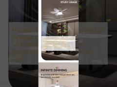 LED Ceiling Fan Light E27 Remote Control 3 Colors Changeable Indoor Home Decoration Bedroom LED Fan Light