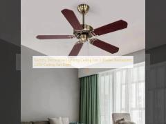 Dekorative Beleuchtung Deckenventilator 5 Klingen Restaurant 220V Deckenventilator Licht