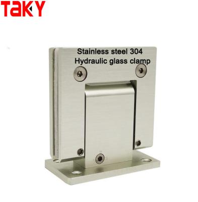 China Soft Closing Stainless Steel 304 Hydraulic Glass Door Clamp Shower Hinge for 90 Degree for sale