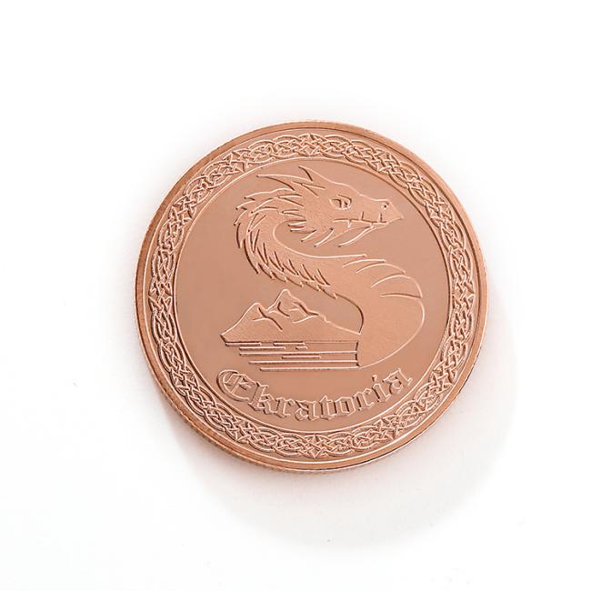 Silver plated challenge coin