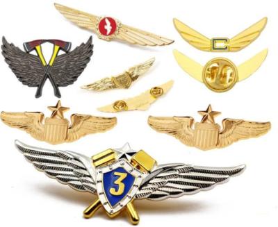 China Custom Metal Lapel Pins Badges with Hard or Soft Enamel Gold Silver Copper Finish for sale