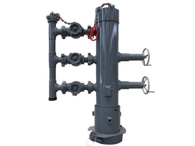 Chine Tête de cimentation à double bouchon à haute pression API 5CT personnalisable avec pression de travail de 35 MPa et garantie d'un an à vendre