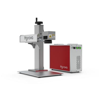 China 20W Portable Desktop Fiber Laser Marking Machine for Plastic Metal Steel Jewelry Gold Easy Operate Supports DXF Format New for sale