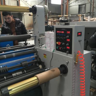 Cina La taglierina stretta del rotolo della carta di etichetta ha approvato dalla taglierina Rewinder dell'etichetta dei prezzi di Rewinder della torretta 320fq-Tr del CE (stile orizzontale) in vendita