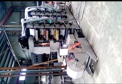China Flexographische Druckmaschine Flexo-Druckmaschine für Aluminiumfolie 850mm Papierschalen-Druckmaschine zu verkaufen