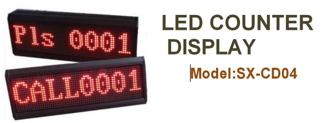 queue management system led counter display