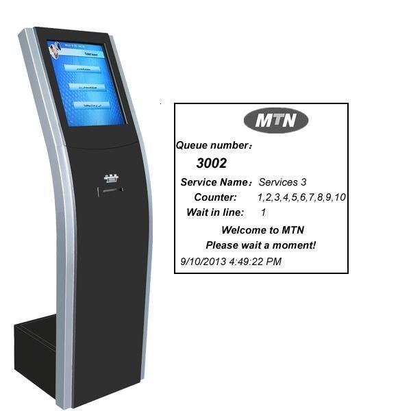 Computerized Token Number Management Queuing System With Ticker Dispenser Machine