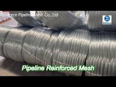 2.0 MM Welded Galvanized Wire Pipeline Reinforced Mesh For Subsea Gas And Oil Pipeline