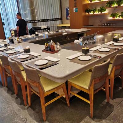 China 8-10 Seats Japanese Restaurant Teppanyaki Grill Table for sale