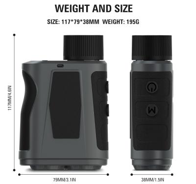 Cina 7.0x Ingrandimento H 600m ABS PVC Professional Golf Rangefinder ODM OEM Servizio con funzione di pendenza in vendita