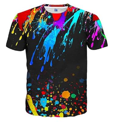 Chine T-shirt anti-rétrécissement pour hommes surdimensionné T-shirt sublimation complète Longueur de hanche à vendre