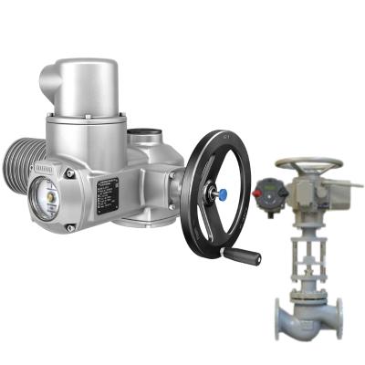 China Motorisiertes Kugelventil mit AUMA GS Teildrehgetriebe und SA mehrdrehender modularer universeller elektrischer Aktoren. zu verkaufen