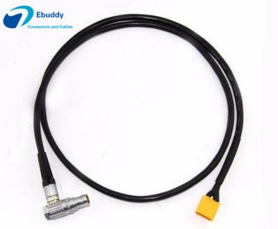 中国 12V DC Red Epic Power Cable Male XT60 To LEMO Right Angle Female 6 Pin 販売のため