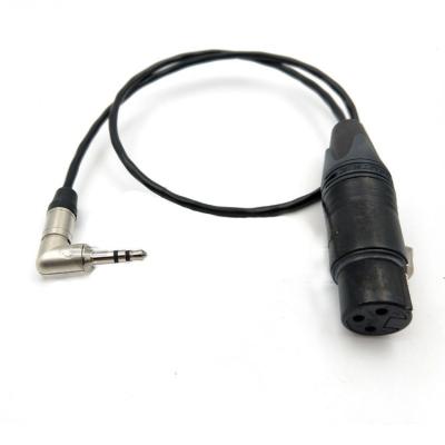 Cina 60cm Length Red Epic Power Cable XLR 3 Pin Female To Jack 3.5mm in vendita