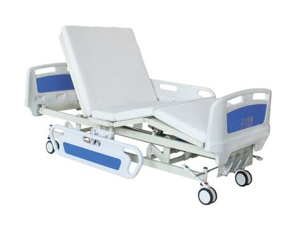 Cina Letto di ospedale elettrico manuale di 3 funzioni con la manovella pieghevole dell'ABS in vendita