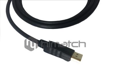 Cina maschio del cavo 0.9m/di 3ft 4K 1080P Displayport 1,2 al maschio per lo schermo video del proiettore di HDTV in vendita