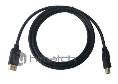 Cina La lunghezza di cavo nera di DisplayPort 1,2 su misura con i fermi RAGGIUNGE compiacente in vendita