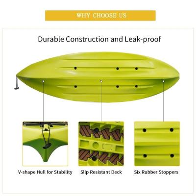 Chine Matériau LLDPE WOOWAVE Kayak de pêche unique pour la pêche à vendre