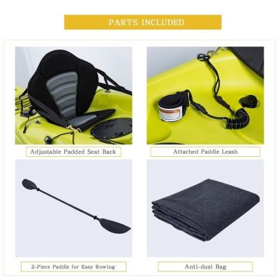 Chine Matériau LLDPE WOOWAVE Kayak de pêche unique pour la pêche à vendre