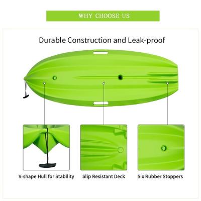 Chine Matériau LLDPE/HDPE 2.2M Kayak en plastique à un seul siège assis sur le dessus à un prix abordable à vendre