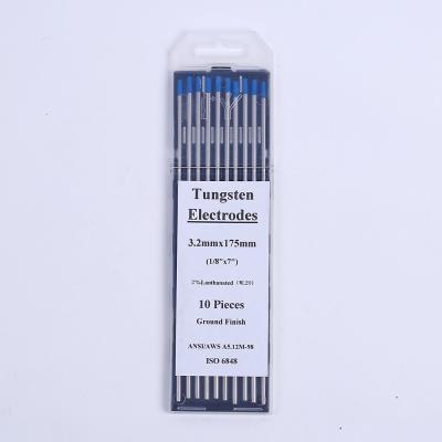 Cina Bar supporto personalizzato 10-Pack Blu TIG elettrodi di tungsteno saldatura 2% Lanthanated WL20 in vendita
