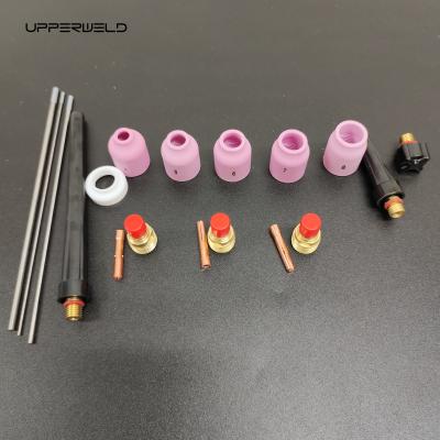 China Suporte OEM WP 9/20-53N 18KIT Tig Acessórios de Soldadura Conjunto de bocal cerâmico TIG Kit de consumíveis à venda