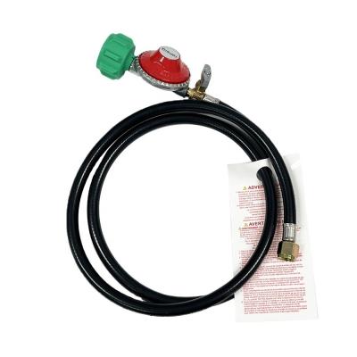 Cina Regulatore di propano per torcia di saldatura in gomma 0-5PSI regolabile con tubo e valvola 5FT per GPL in vendita