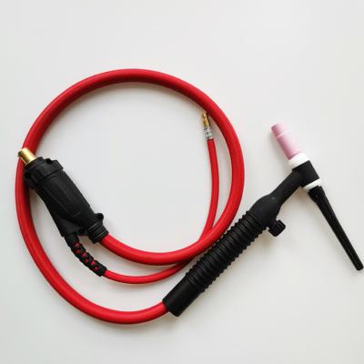 Cina Supporto personalizzato OEM Torcia di saldatura TIG WP26 nera con cavo 4m e ugello in ceramica in vendita