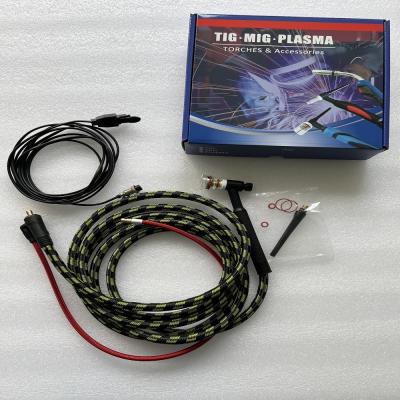 Cina Flexible Torch Head 10-25EU Set di saldatura TIG con cavo 4M con connettore a 5 poli 150A in vendita