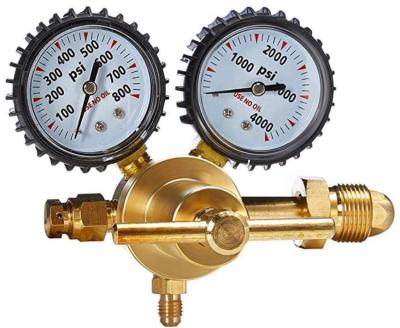 China Hochdruck-CGA580 Einlass- und 1/4' Flare-M-Auslassanschluss Gas-Stickstoff-Regulator für NO2 zu verkaufen