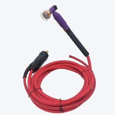 Cina WT125F Torcia di saldatura TIG con tazza di vetro a cavo rosso e lente a gas in vendita