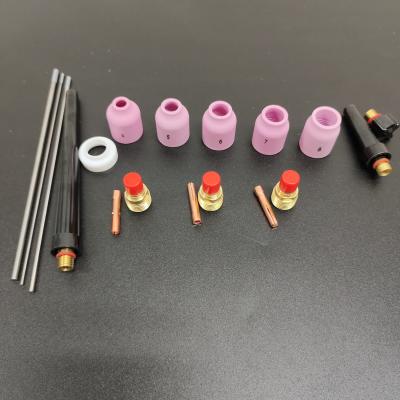 China Acessórios de solda TIG 53N Kit de bocal de cerâmica para peças sobressalentes de tocha WP9/20 à venda