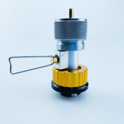 China Die Messing Adapter für Gasbrenner und Butanzylinder Tank Camping Herd Propan Nachfüllung zu verkaufen