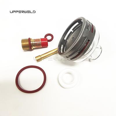 China Apoio OBM WP17 18 26 53NQ Acessórios de soldadura Tig com lente de gás coletar e bico claro à venda
