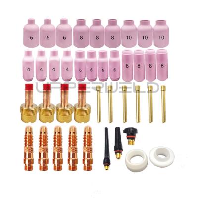 Cina 31PCS TIG Saldatura Torcia Stubby Lenti a Gas Kit Coppa Ceramica per WP-17/18/26 Grande Dimensione in vendita