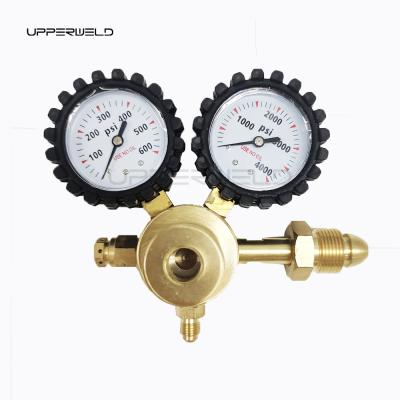 Cina Regulatore di azoto in ottone 0-600PSI CGA580 Manometro di pressione del gas di connessione di ingresso per la depurazione HVAC in vendita