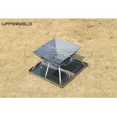 China 2 kg Saubere Veredelung Tragbares Holz Camping Klappkohle Grillkocher für Ausflüge im Freien zu verkaufen